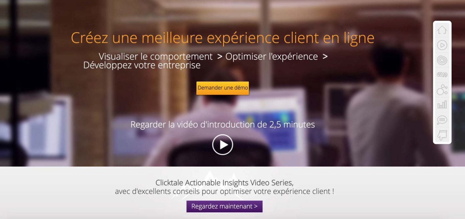 Clicktale - Plateforme de gestion de l'expérience utilisateur (UX)