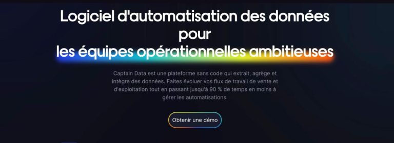 Captain Data - Outil d'automatisation de données pour les entreprises