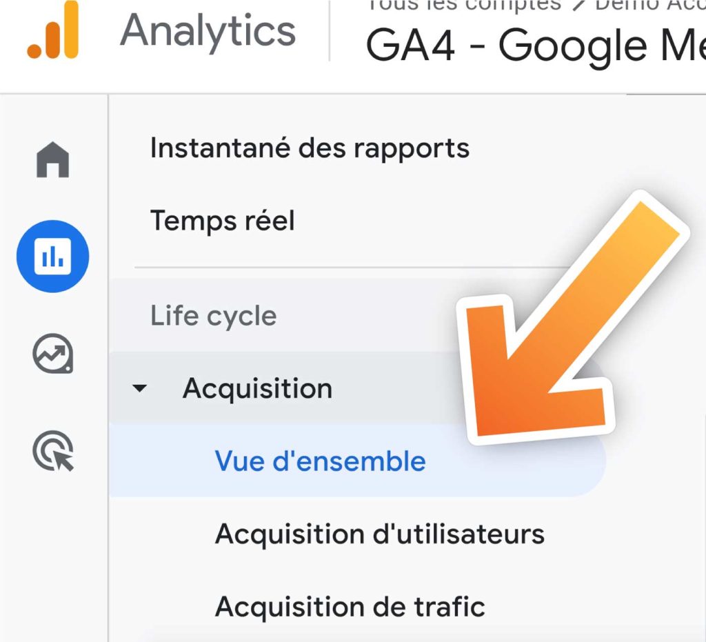 Acquisition dans Google Analytics 4 - Analytics.fr
