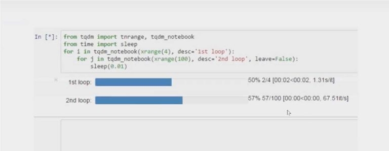 Utiliser tqdm pour suivre la progression de vos boucles python